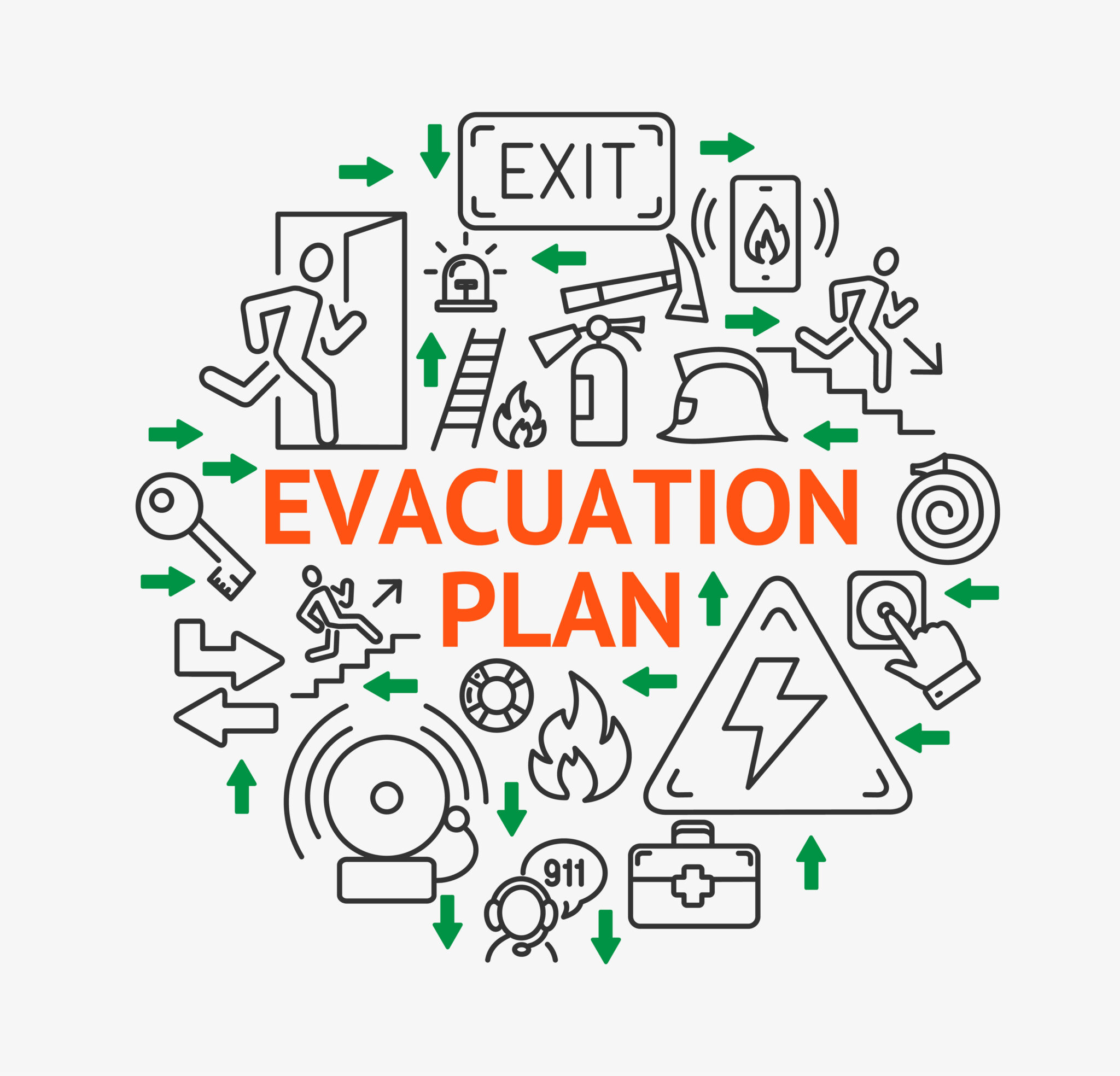 Fire Evacuation Plans - St. Bernard's Health and Safety Institute